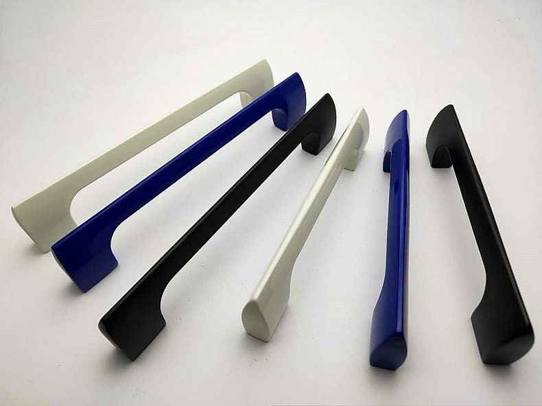Modern Blue White Black Door Pull Handle Cabinet Pull Handle | Etsy