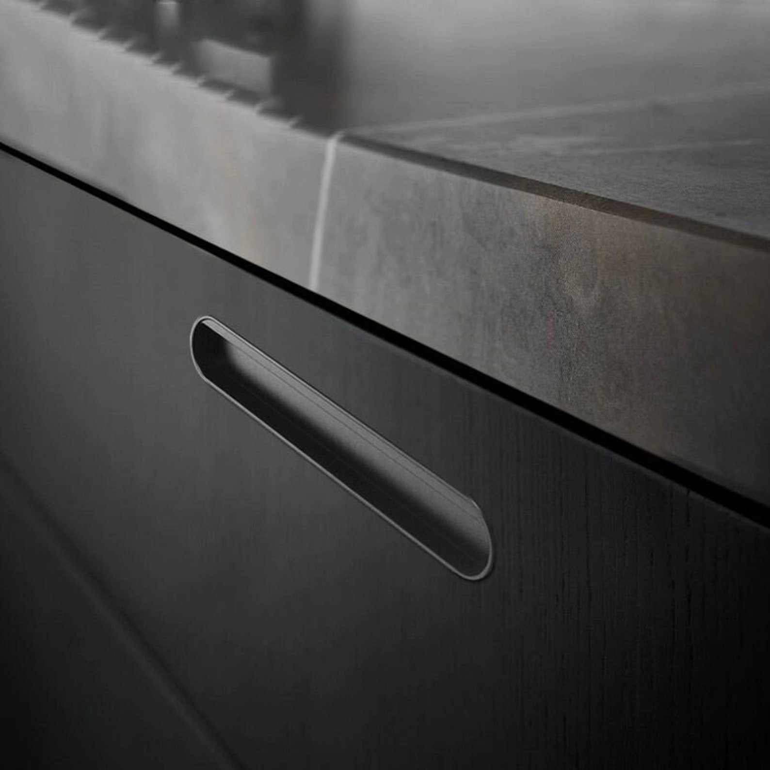 Modern Invisible Concealed Embedded Pull Handle Drawer Closet Door ...