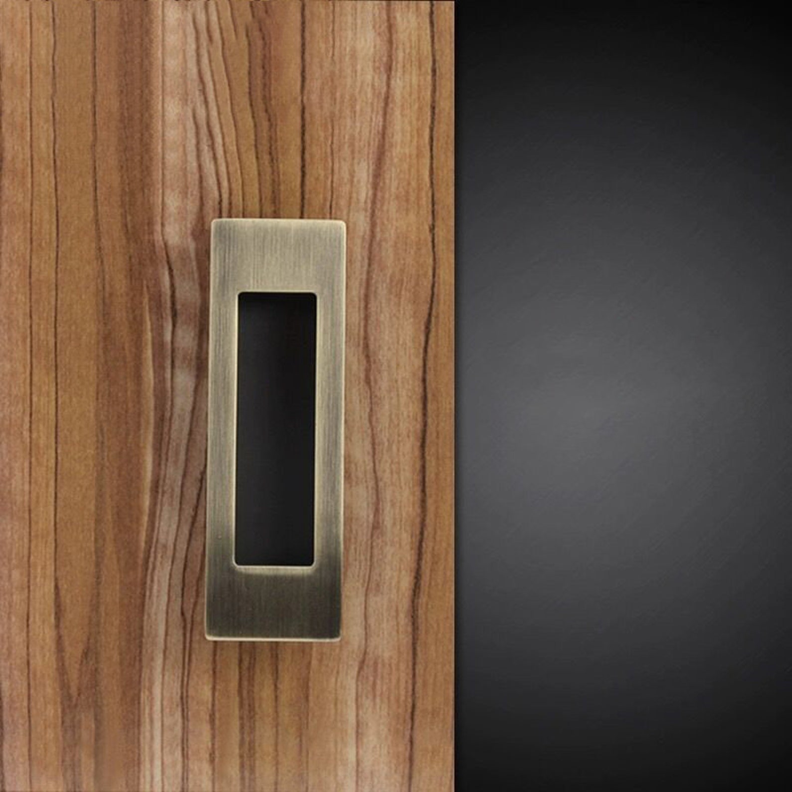 Modern Solid Invisible Concealed Embedded Concealed Pull Handle Drawer ...