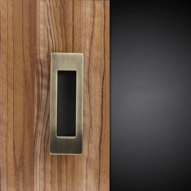 Modern Solid Invisible Concealed Embedded Concealed Pull Handle Drawer ...