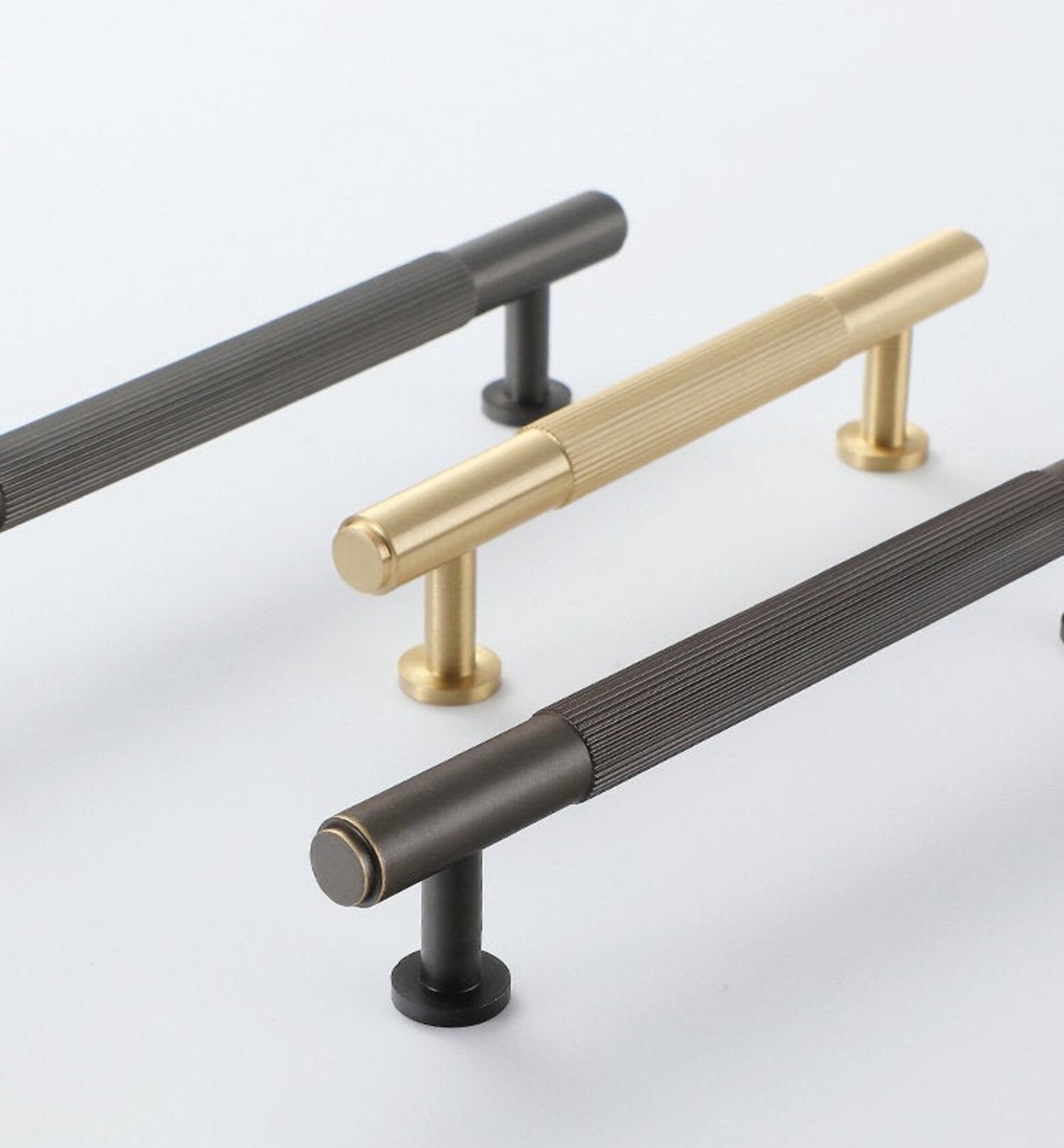 Brass Wardrobe Door Pull Handle Simple Nordic Brass Drawer | Etsy