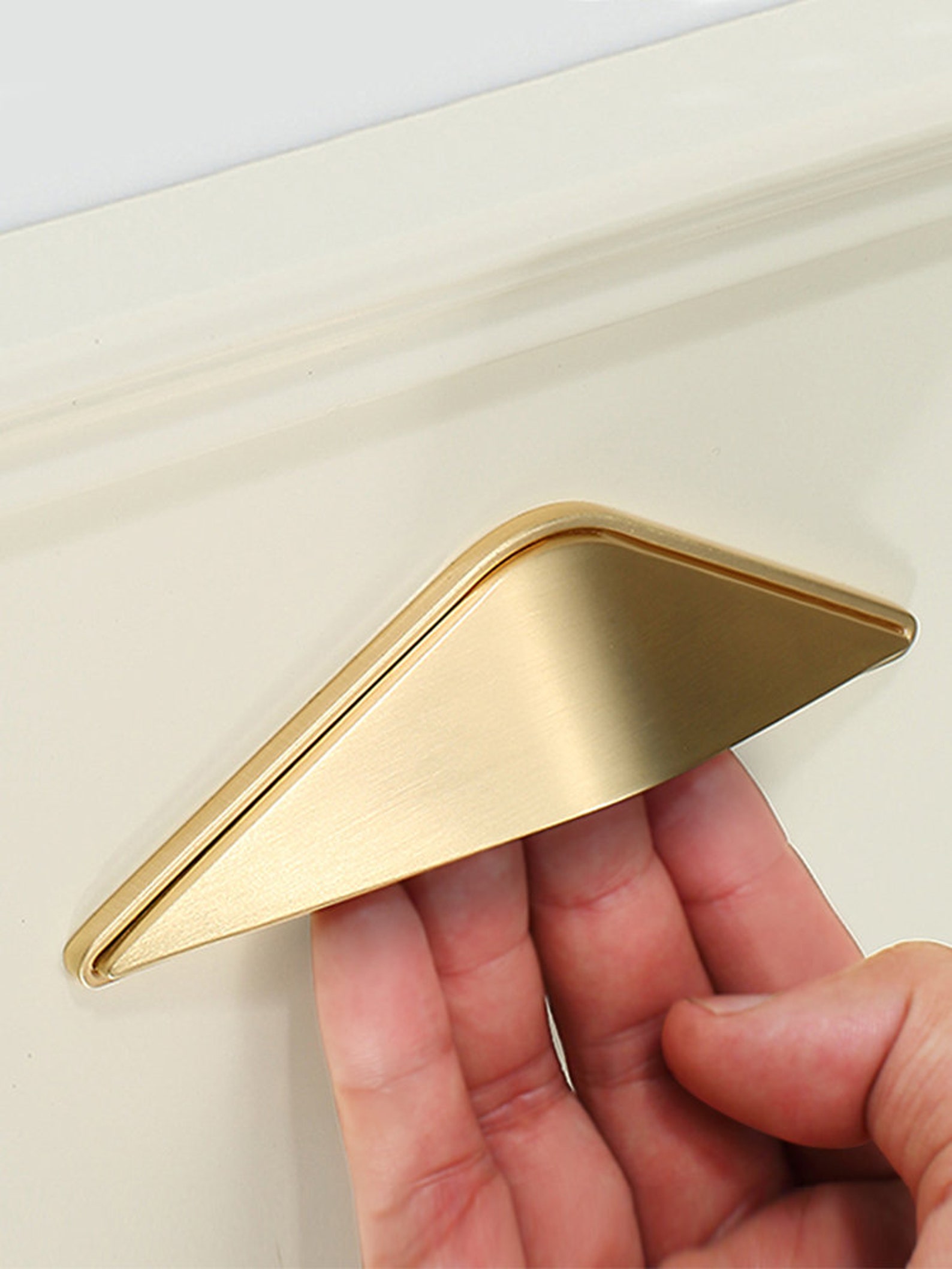 Lnvisible Drawer Pull Handle Wardrobe Door Pull Handle Golden Pull ...