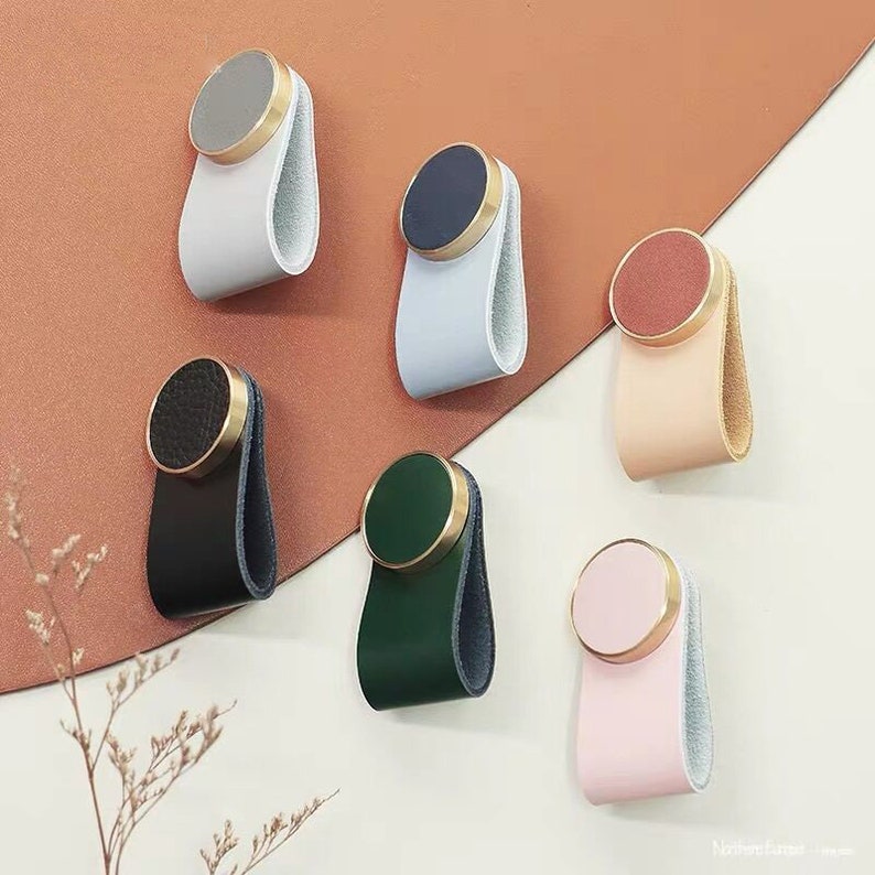 Nordic Knob Modern Brass Skin Small Knob Cabinet Knob Modern Drawer ...