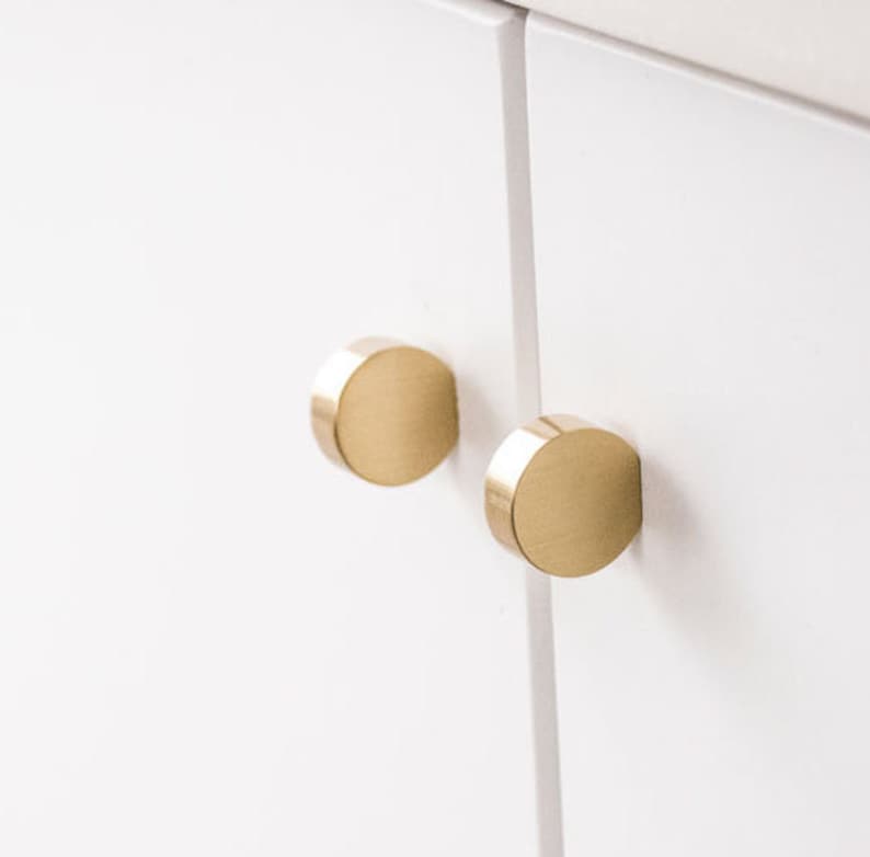Nordic Modern Brass Knob Brass Small Knob Cabinet Knob Simple | Etsy
