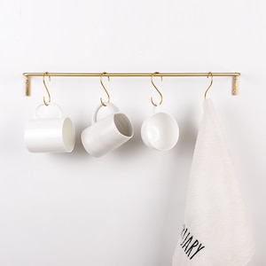 Nordic Pure Copper Wall Hanging Rod Hook Decorative Hook Coat Hangers ...