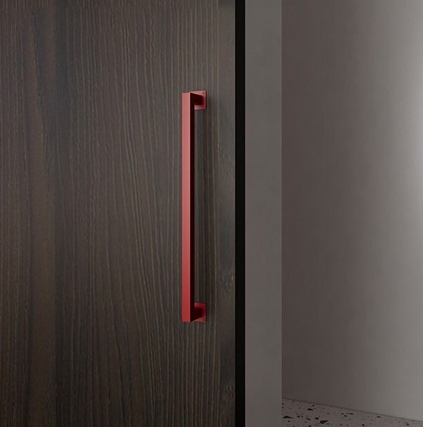Red Wooden Door Pull Handle Modern New Chinese Style Door Pull Handle ...