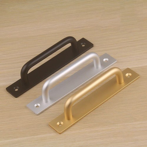 Modern Simple Black Drawer Pull Handle Cabinet Door Pull | Etsy