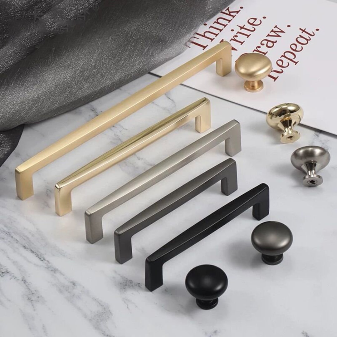 American Modern Simple Cupboard Wardrobe Door Pull Handle Drawer Pull ...
