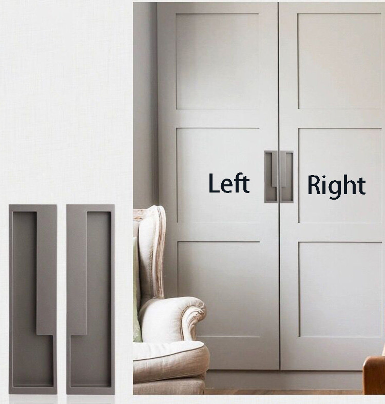 Modern Extended Solid Invisible Concealed Embedded Concealed Pull ...