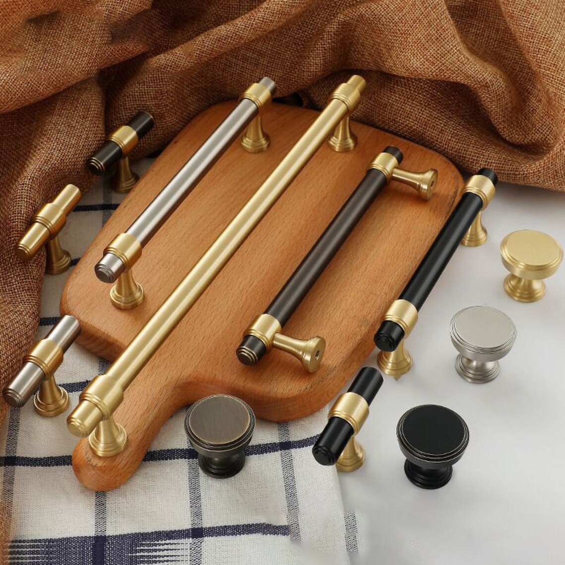 American Brass Closet Furniture Cabinet Door Pull Handle Brass - Etsy