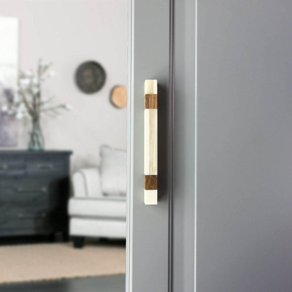 Japanese Style Simple Pulls Handles Door Pull Handle Nordic | Etsy