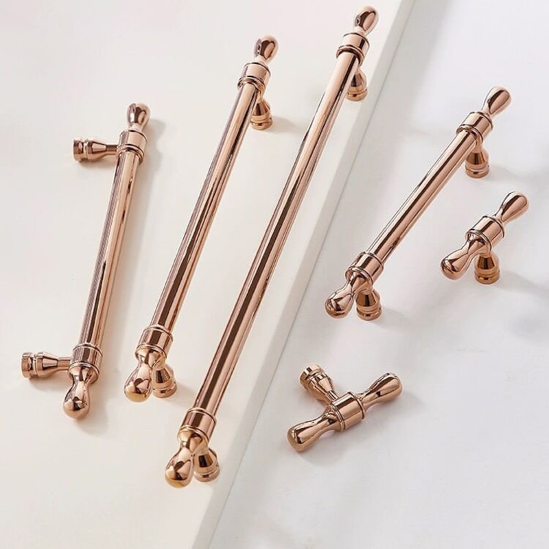 Rose Gold Cabinet Hardware - Etsy