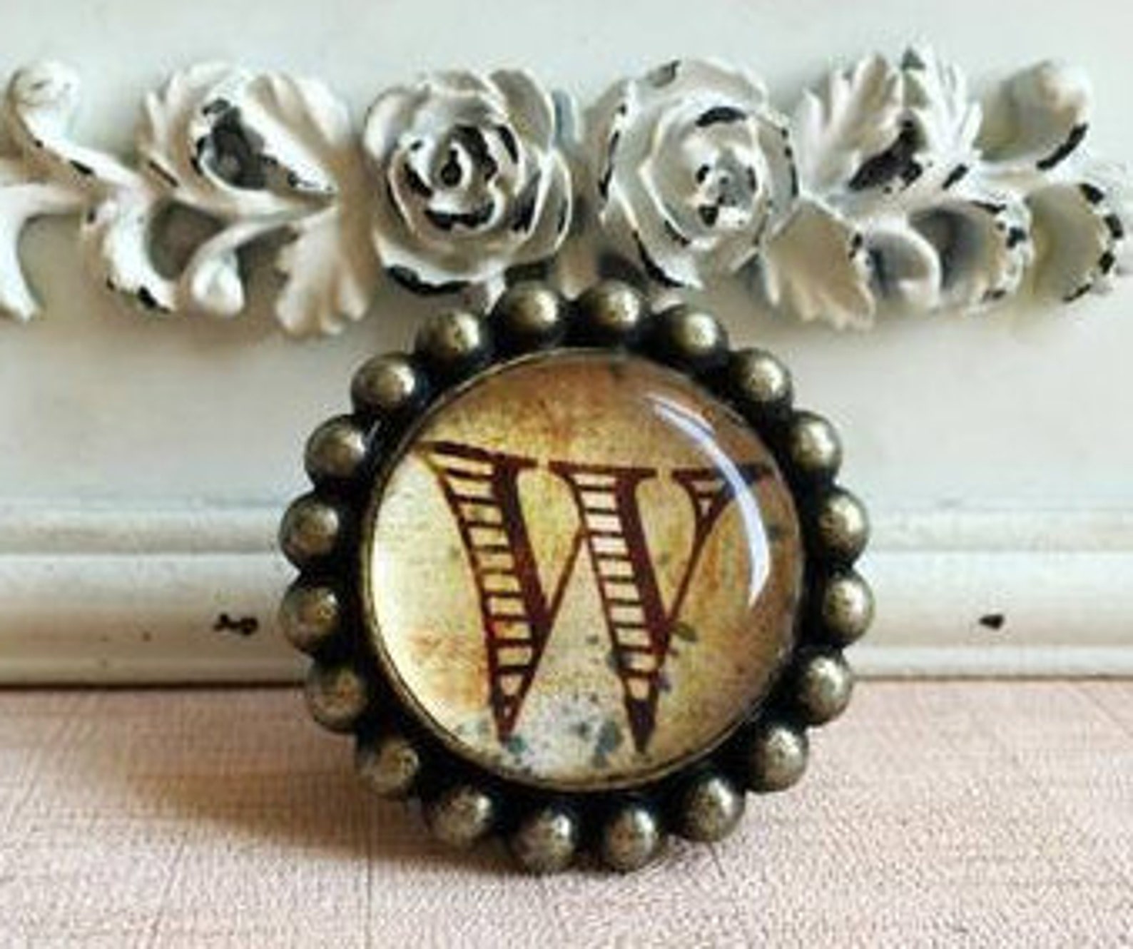 Retro European Pastoral Knob Drawer Knob English Alphabet Knob Rustic ...
