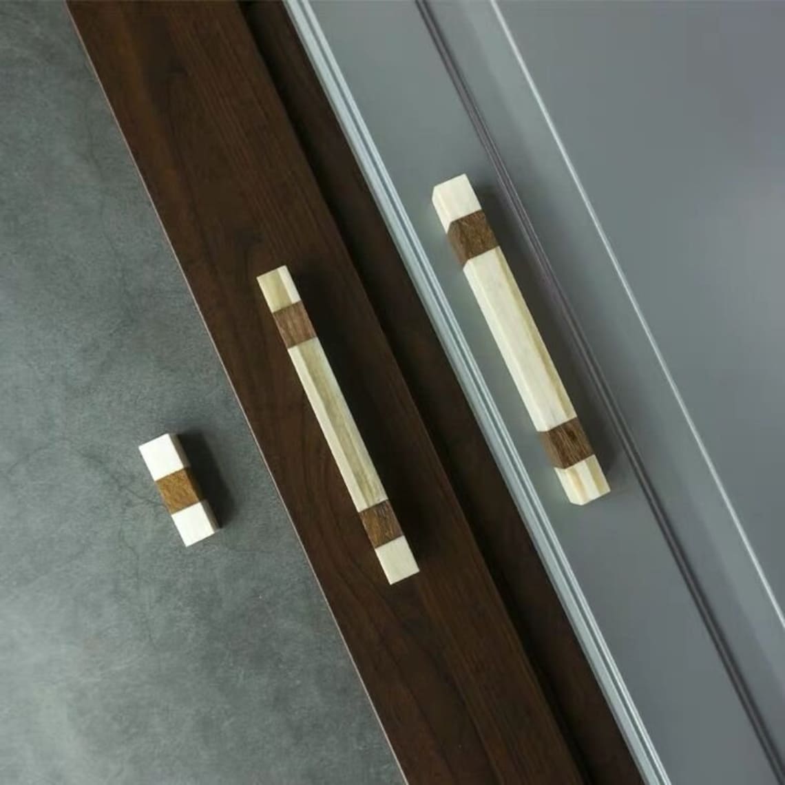 Japanese Style Simple Pulls Handles Door Pull Handle Nordic | Etsy