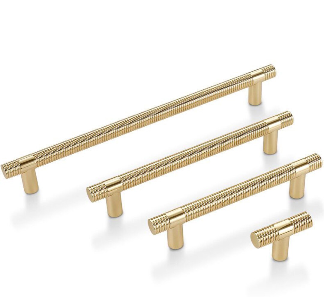 American Wardrobe Pull Handle Gold Nordic Light Luxury Cabinet Door ...