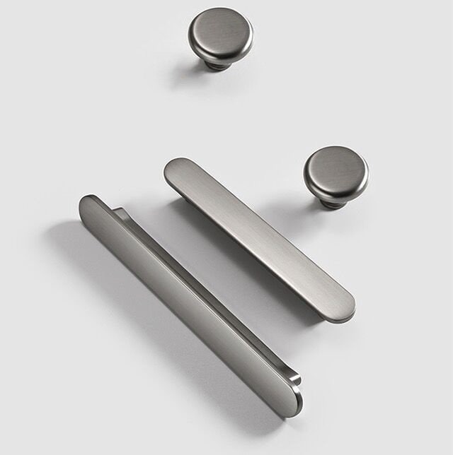 Modern Simple Black Wardrobe Pull Handle Brass Color Drawer | Etsy