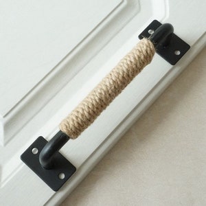 Retro Hemp Rope Pull Handle Metal Solid Pull Handle American Barn Door ...