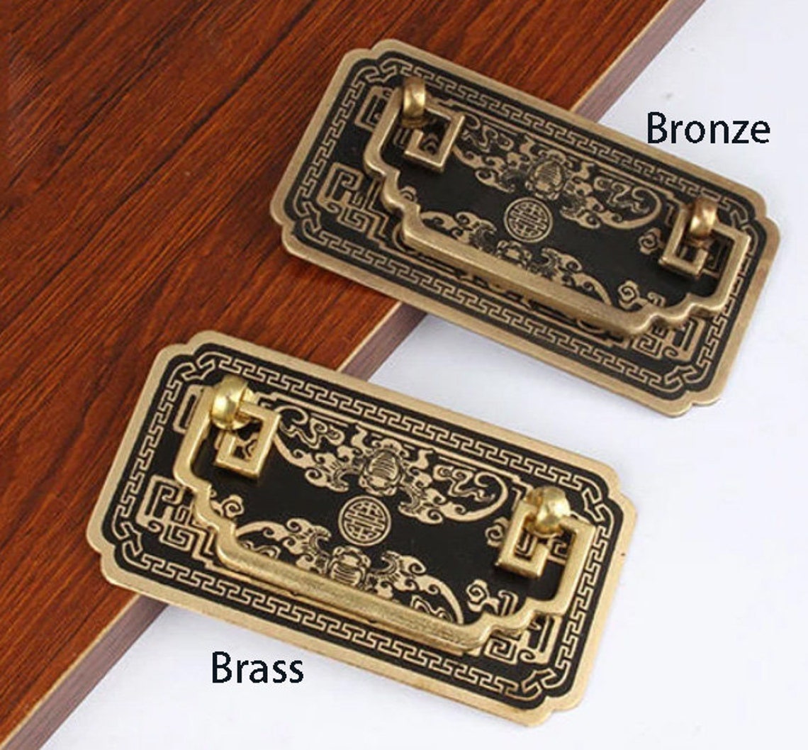 Chinese Drawer Pull Handle Door Pull Dresser Pull Handle Retro - Etsy