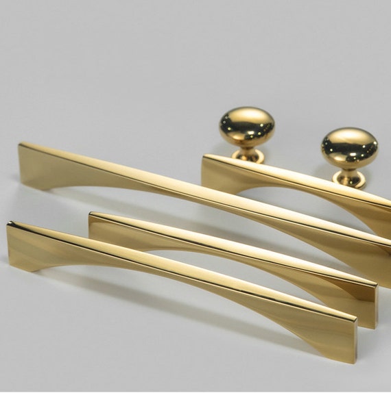 Gold Modern Simple Cabinet Pull Handle Drawer Pull Handle Door | Etsy