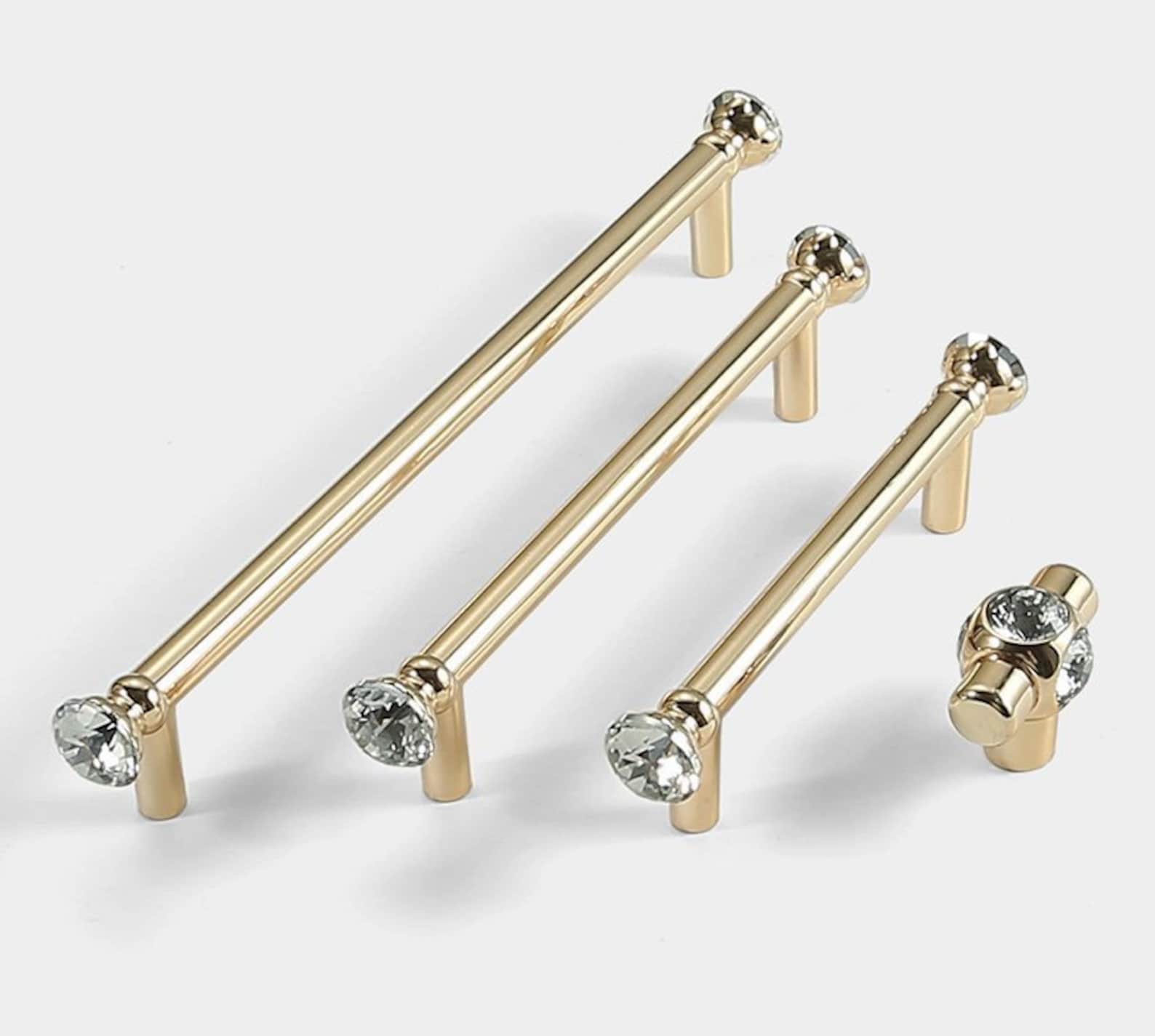 Modern Crystal Pull Handle Dresser Pull Handle Wardrobe Pull - Etsy