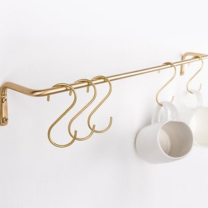 Nordic Pure Copper Wall Hanging Rod Hook Decorative Hook Coat Hangers ...