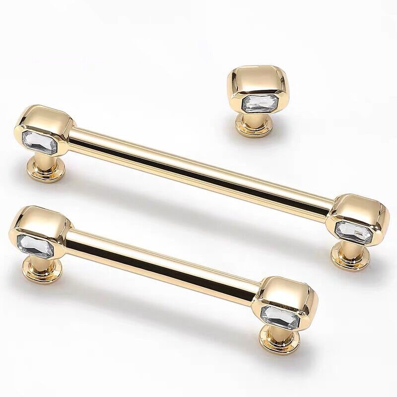 Modern Simple Crystal Wardrobe Pull Handles Dresser Pull | Etsy