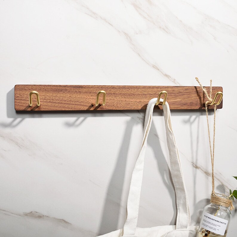 Black Walnut Solid Wood Creative Hook /wall Hook / Decorative - Etsy