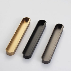 Modern Invisible Concealed Embedded Pull Handle Drawer Closet Door ...