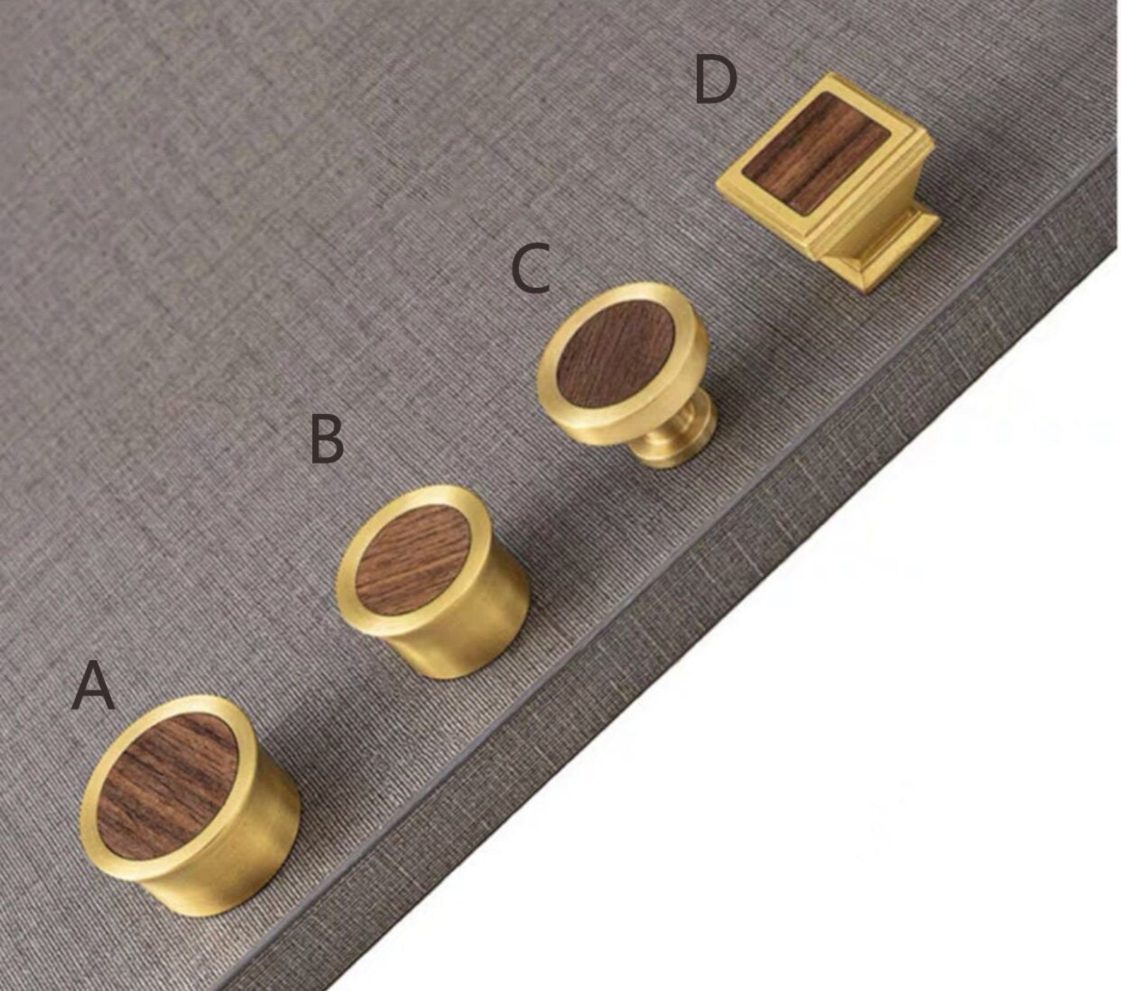 Nordic Brass Wood Knob Cabinet Knob Small Door Knob Simple - Etsy