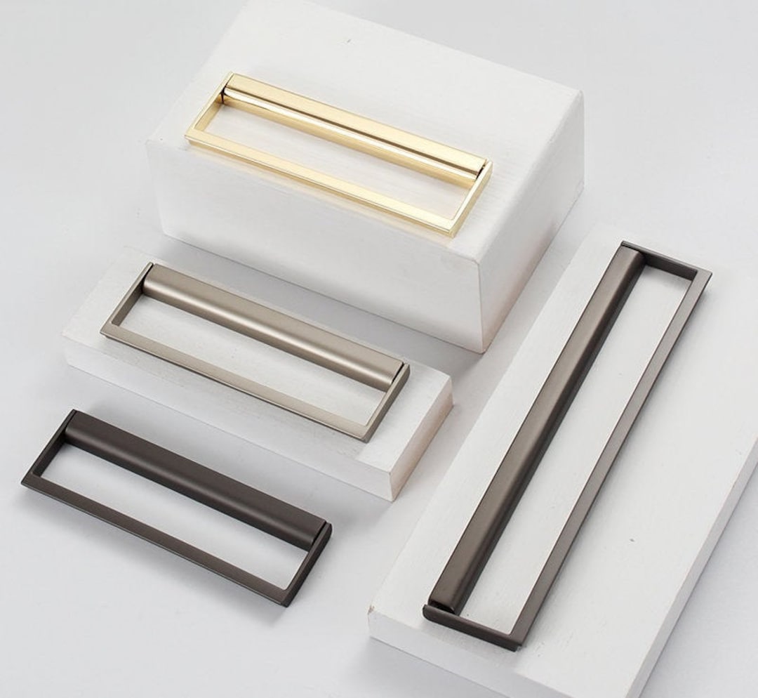 Modern Drawer Dark Pull Handle Invisible Small Pull Handle Gold ...