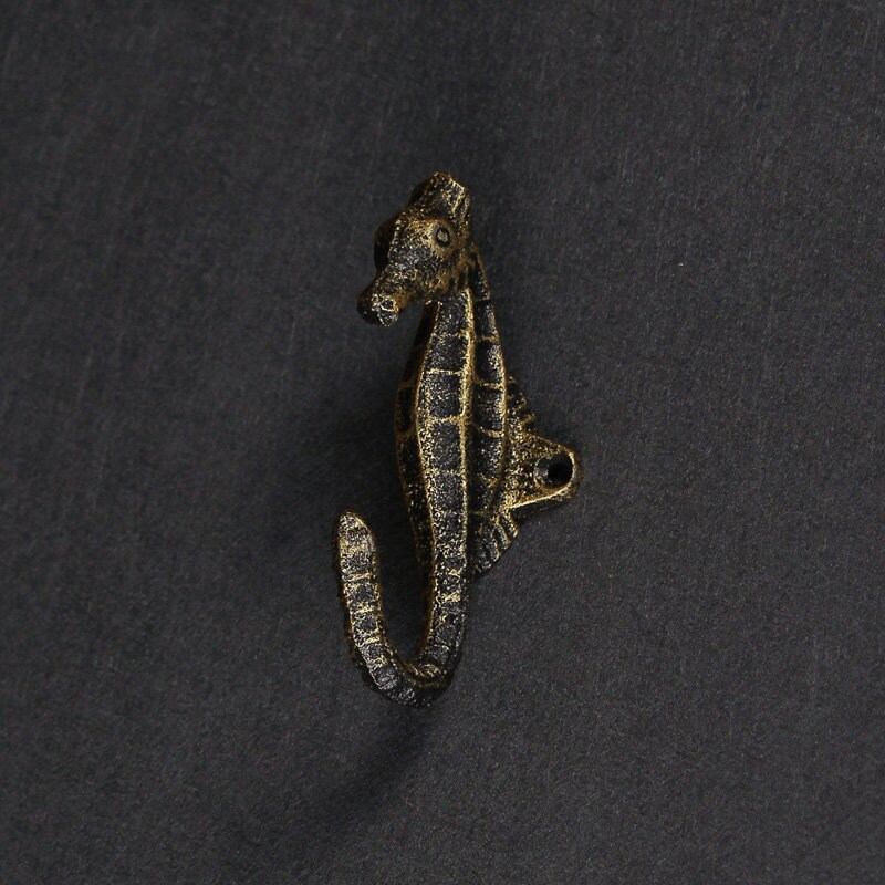 Nordic European Cast Iron Hook Decorative Hook Seahorse Hook | Etsy