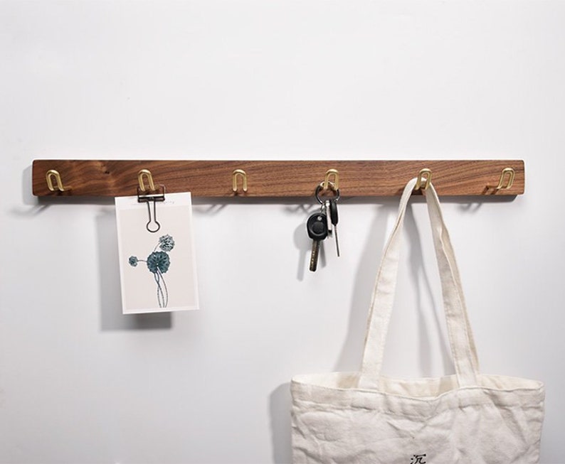 Black Walnut Solid Wood Creative Hook /wall Hook / Decorative | Etsy