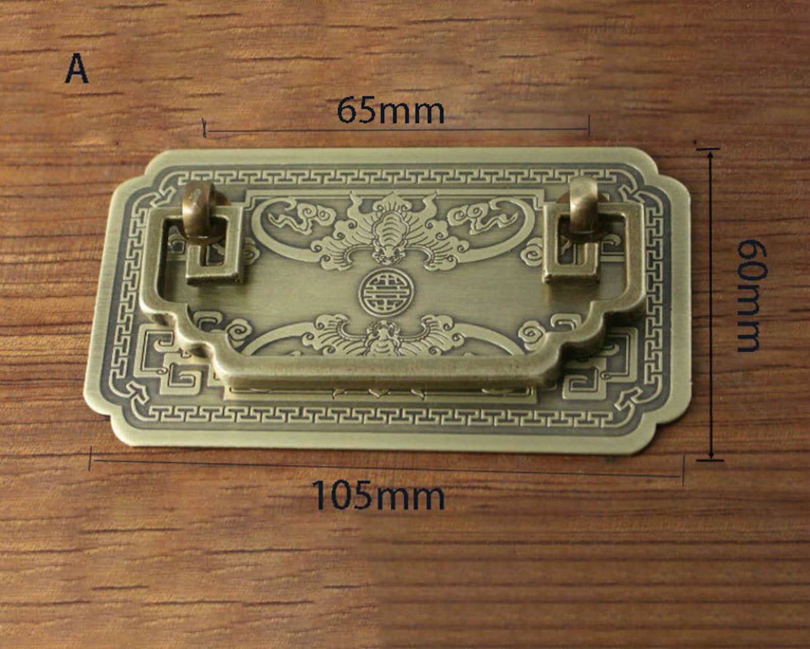 Retro Chinese Drawer Pull Handle Door Pull Dresser Pull Handle | Etsy