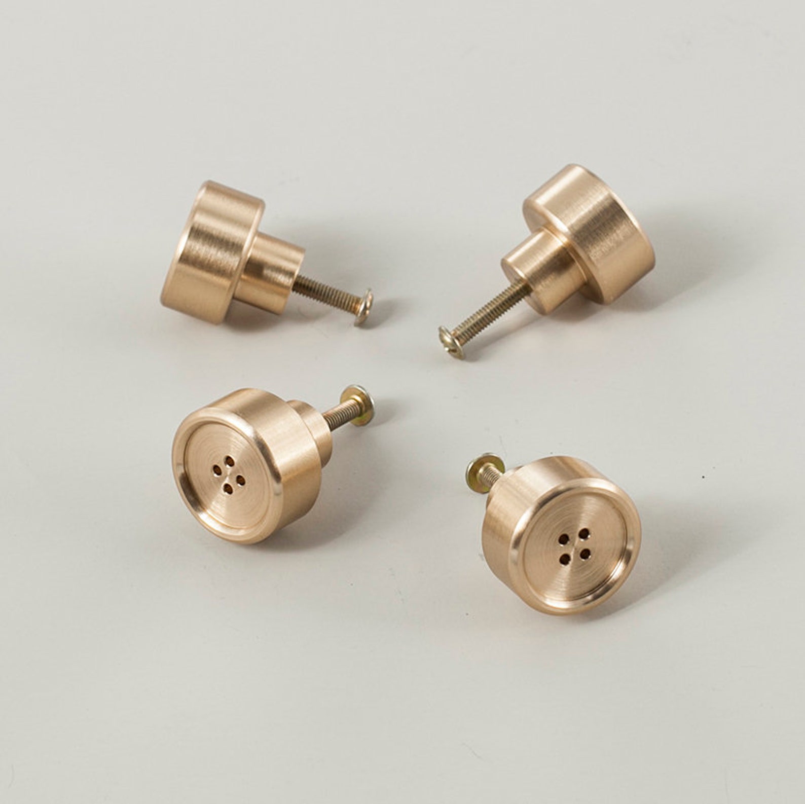 Brass Small Door Knob Cabinet Knob American Brass Door Knob - Etsy