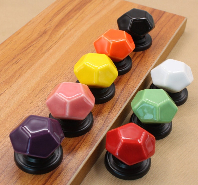 Colorful House Drawer Knob Dresser Knob Colorful Kid Knob | Etsy