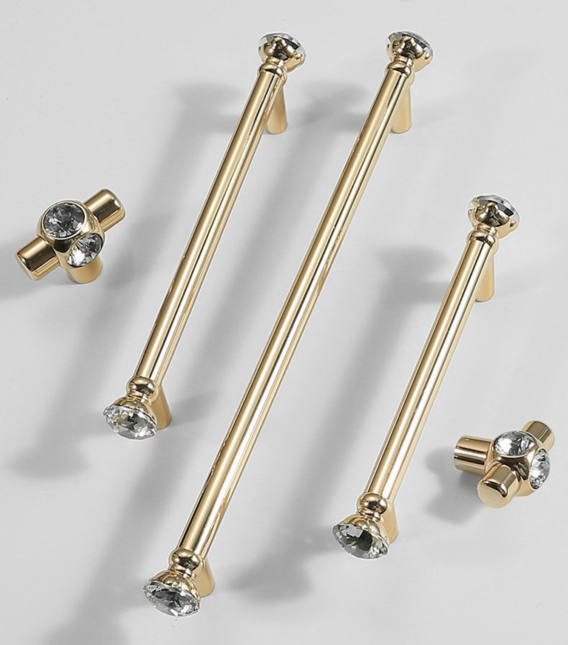 Modern Crystal Pull Handle Dresser Pull Handle Wardrobe Pull - Etsy