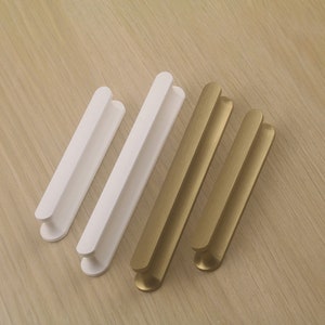 Modern simple White Door Pull Handle Drawer Pull Handle Cabinet Pull ...