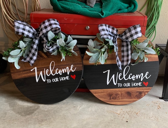 Round Welcome Signs | Etsy