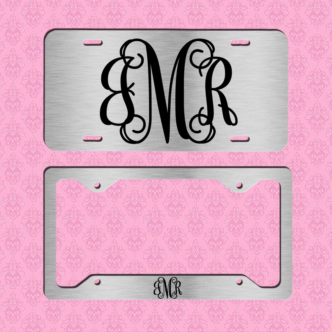 Silver Metallic License Plate Silver License Frame - Etsy