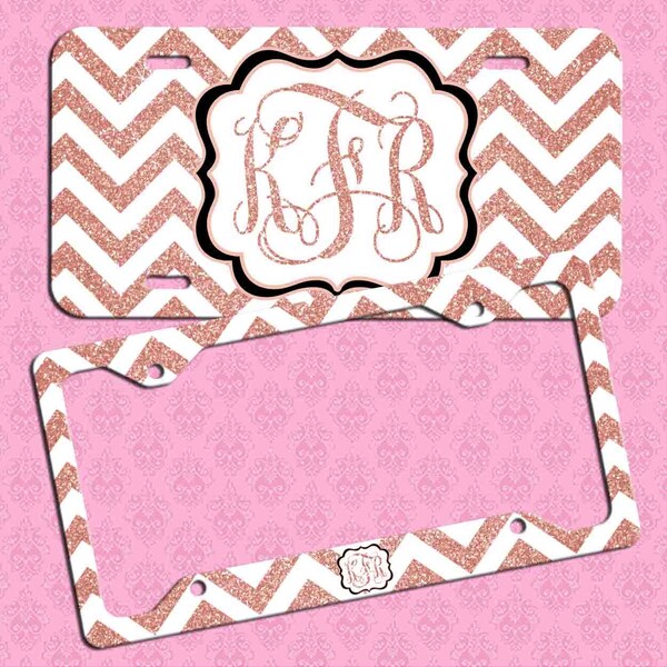 Chevron License Plate - Etsy