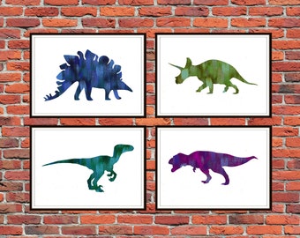 Dinosaur art print | Etsy