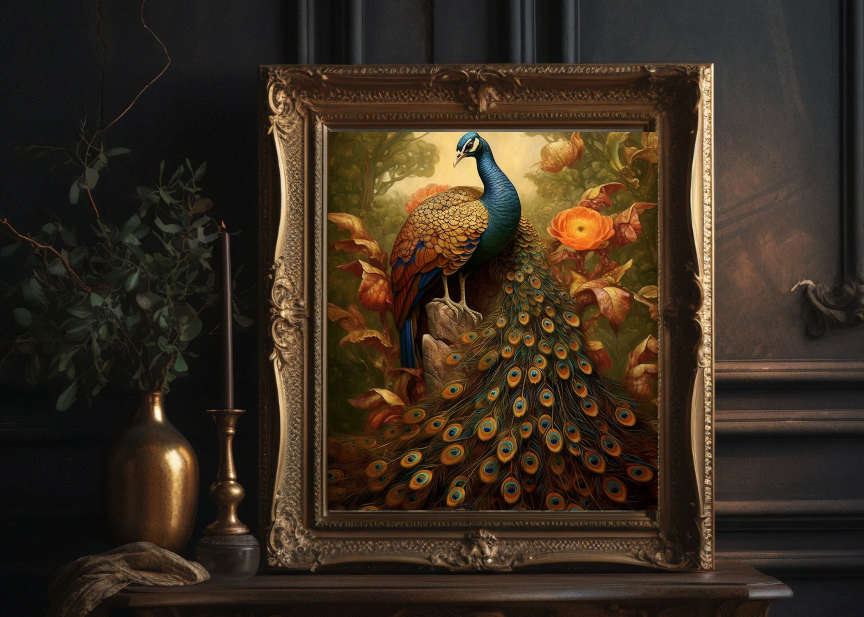Dark Gothic Art|digital Download | Maximalist Home Decor | Cottagecore ...