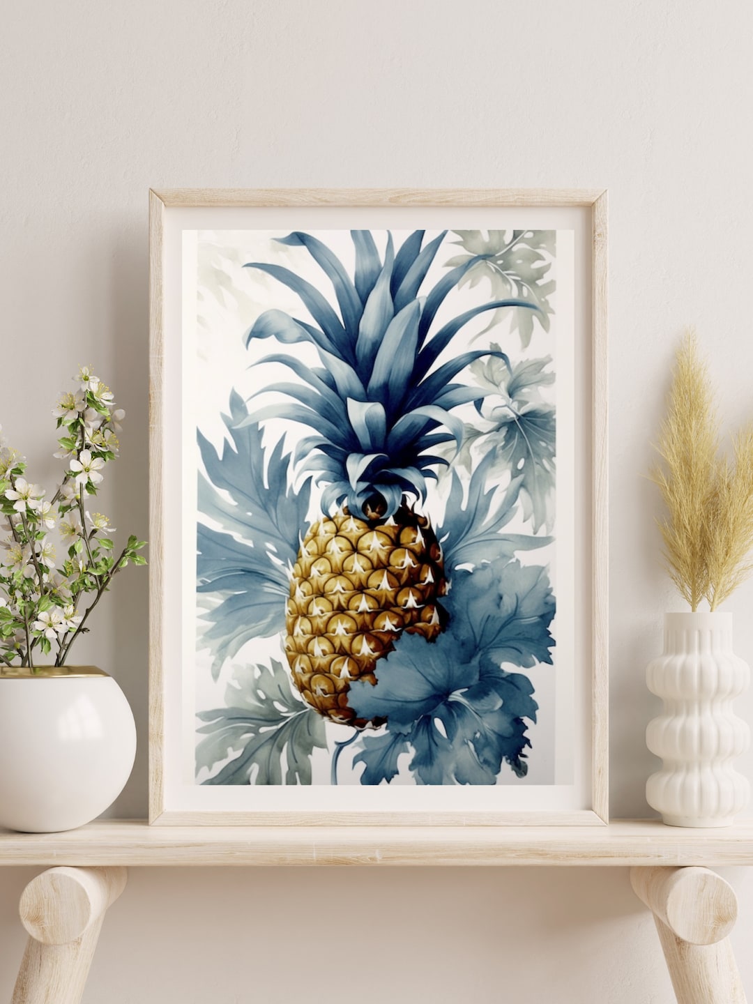 Pineapple Poster Floral Wall Art| Classic Home Decor| Classic ...