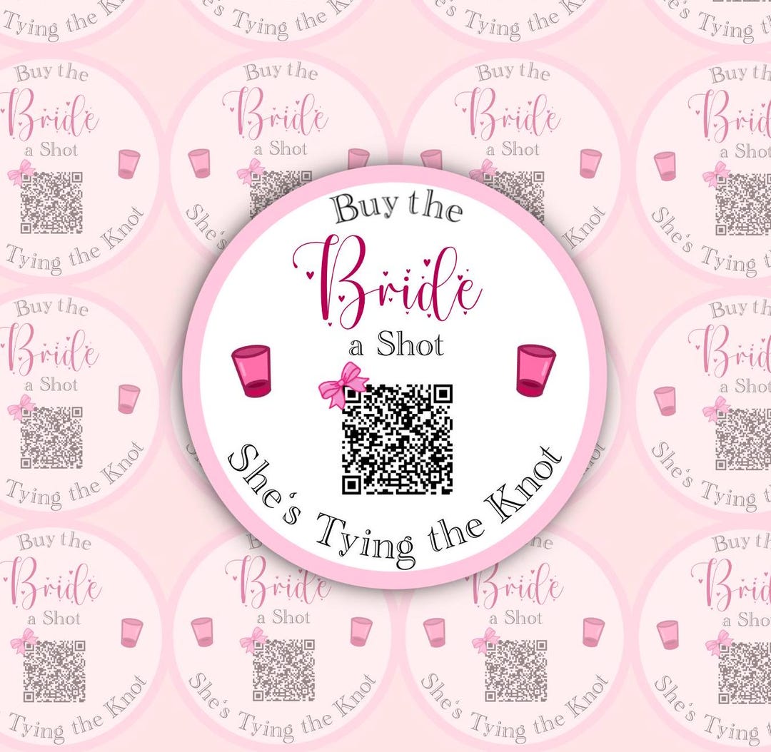 Buy the Bride a Shot – Bachelorette Party Venmo Sticker | Wedding Party ...