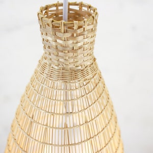 Fish Trap Light, Bamboo Pendant Lamp, Tribal Hanging Lamp, Woven Light ...