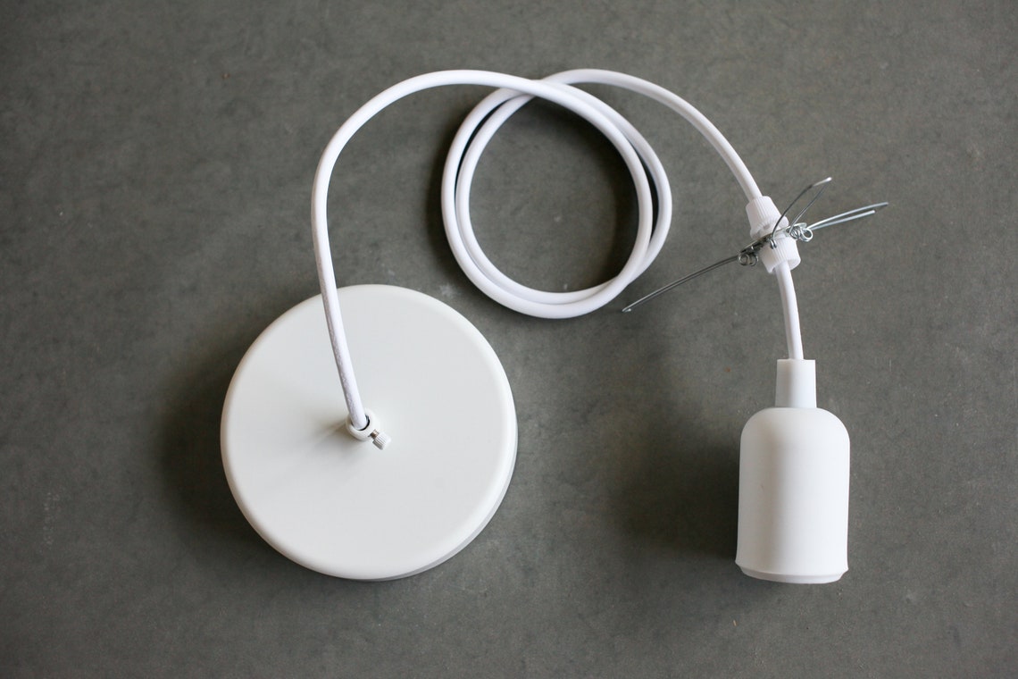 Customizable Hardwired Pendant Light Kit - DIY Ceiling Fixture - Etsy