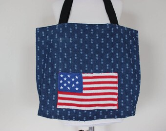 American Flag Tote Bag - Etsy