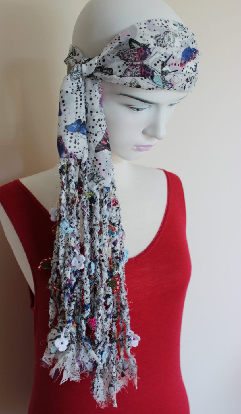 Boho Head Scarf Braided Ethnic Scarf OYA Yemeni Bohemian | Etsy