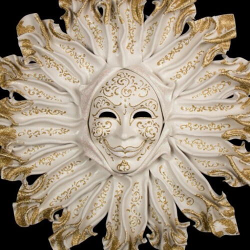 Venetian Mask Ceramic Sun - Etsy
