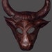 Leather Mask Leather Bull - Etsy